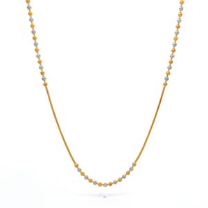 Sparkle Fusion Gold Chain - Mustafa Jewellery