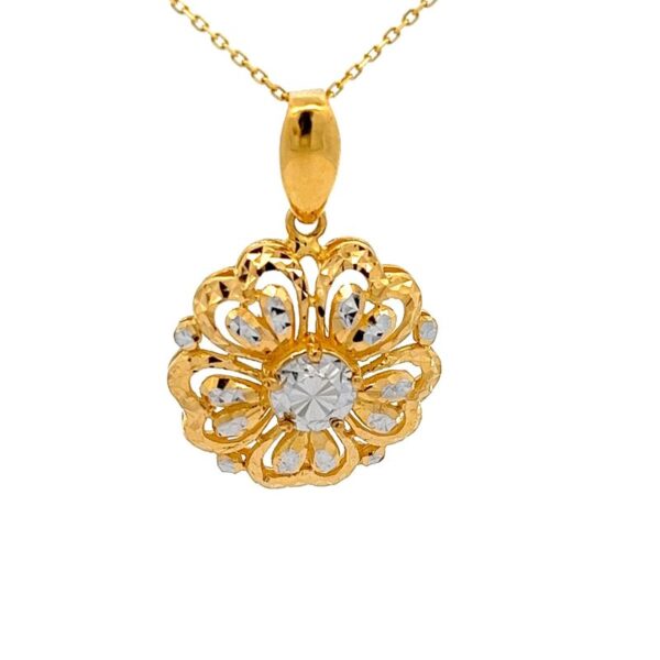 916 Gold Pendants For Women in Singapore - Mustafa Jewellery